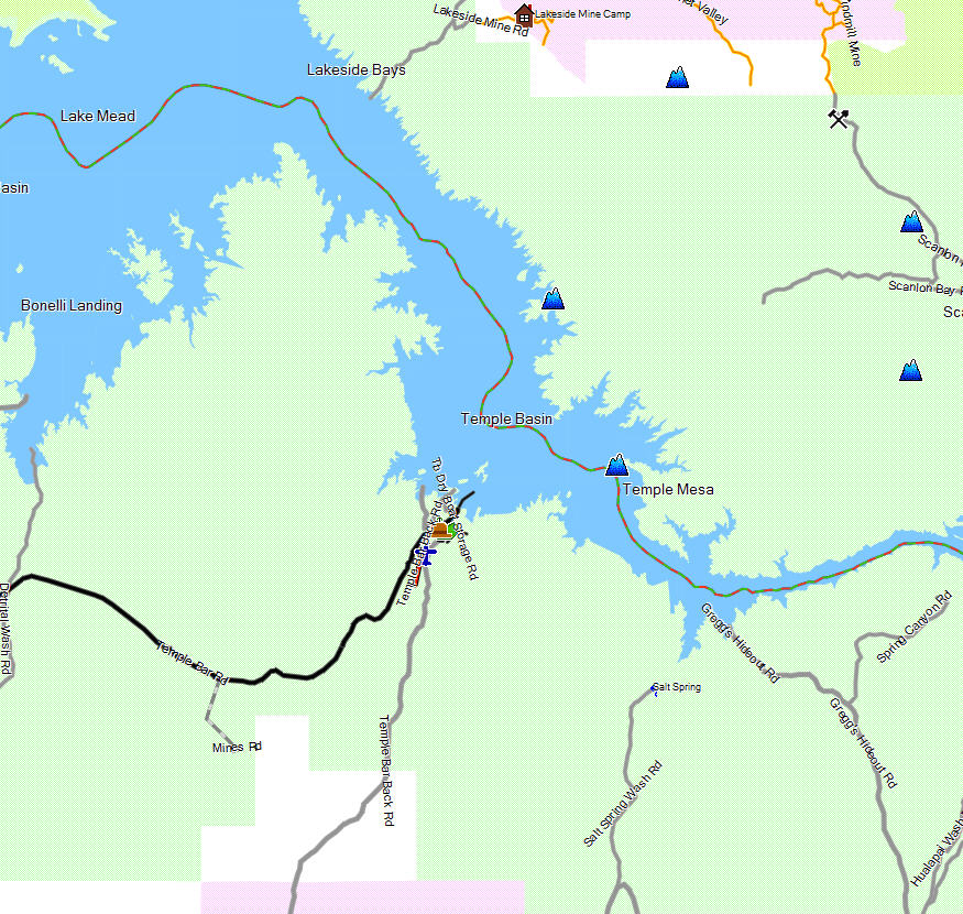 Lake Mead NRA - California Trail Map