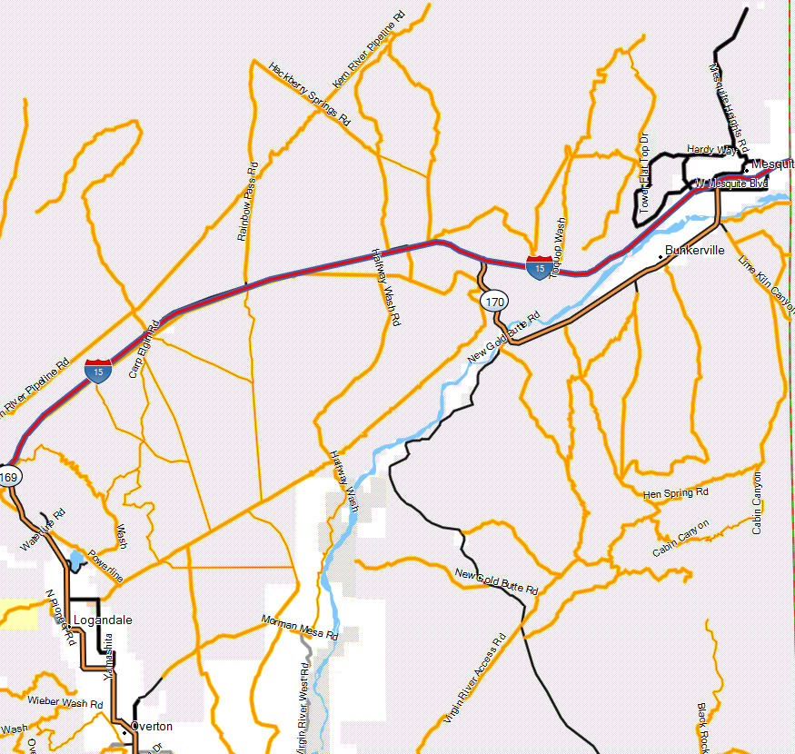 Mormon Mesa ACEC - California Trail Map