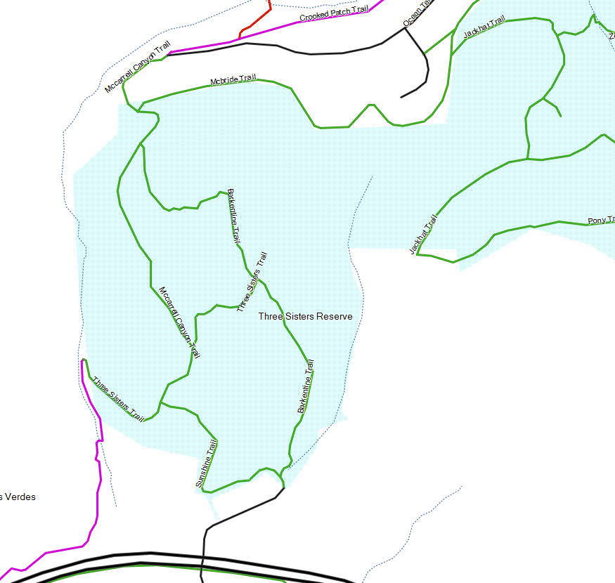 Palos Verdes Nature Preserve - California Trail Map